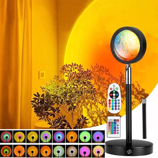 Equivera Sunset lamp - TikTok lamp - Sunsetprojector - Sunsetlamp ...