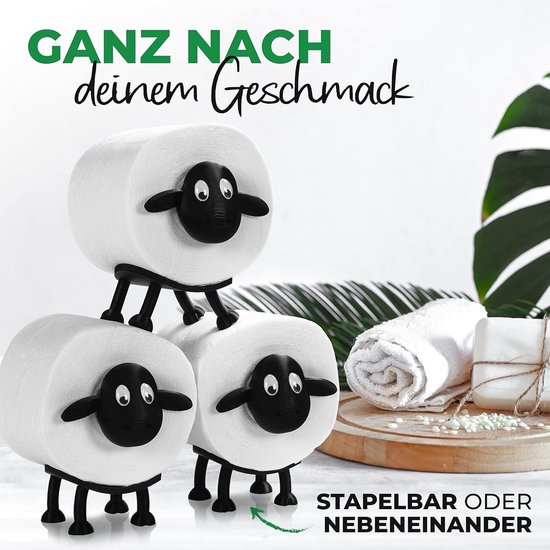 Toiletpapierhouder - het schattige schaap - badkamerdecoratie ...