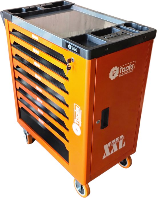 F Tools XXL Gereedschapswagen Werkplaatswagen Gereedschapskast gevuld ...