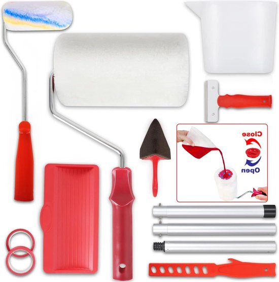 Verfroller kit met schroefvuldop - Verfset voor huisverbetering ...