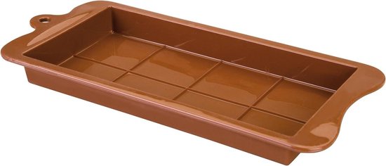 Chocolade vorm siliconen - Nougat - 20x10x25 cm - Bruin | bol