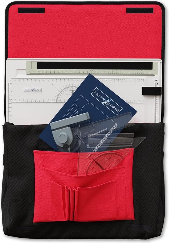 Tekenplaat A4-set - tas liniaal geodriehoek gradenboog - technische ...