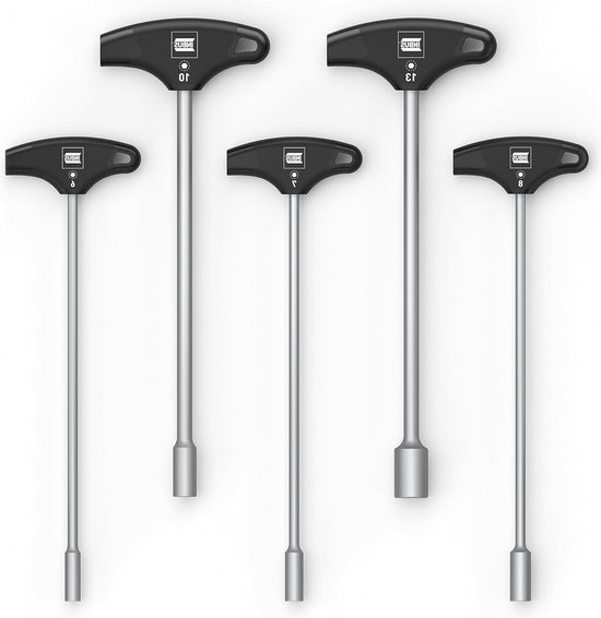 73400 T-Handvat Dopsleutel Set 5st 6–13mm met HybridTouch - Made in ...