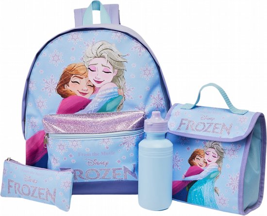 Disney Frozen meisjes rugtas 4 delige schoolset (rugtas, drinkfles ...