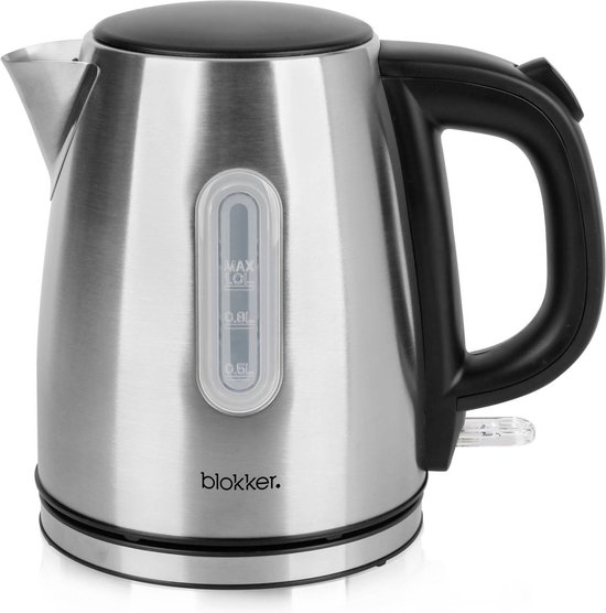 Blokker Waterkoker BL-10118 - RVS - 1 Liter - Uitneembaar kalkfilter | bol