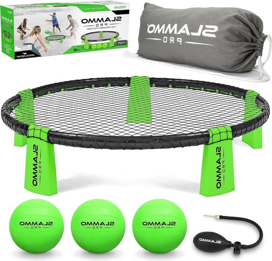 SLAMMO PRO Game Set - Nieuwe en Verbeterde Set - 3 PRO Ballen Pomp en ...