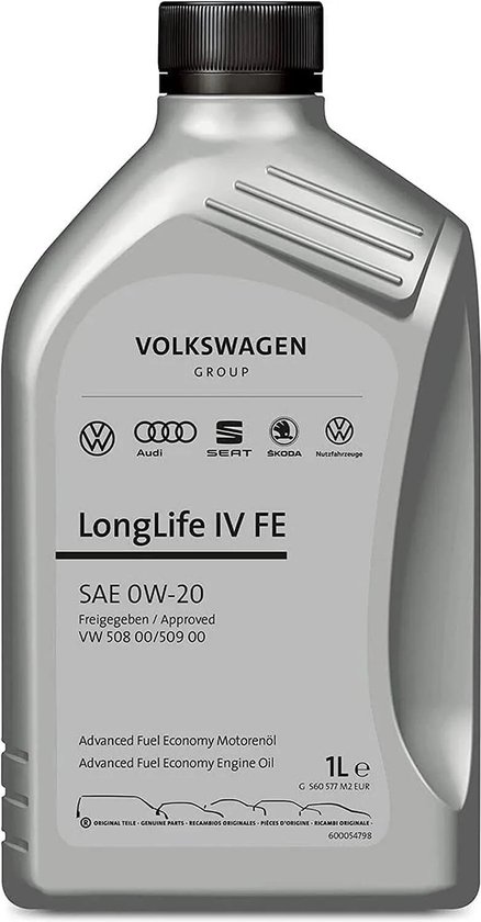 1L VAG motorolie 0W20 LongLife IV FE 508.00/509.00 | bol