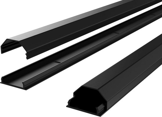 Aluminium universele kabelgoot Z0100-B voor vloer en muur ...