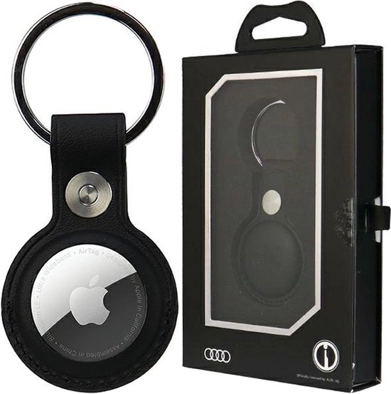 Audi - AirTag-hoes - van synthetisch leer - zwart | bol