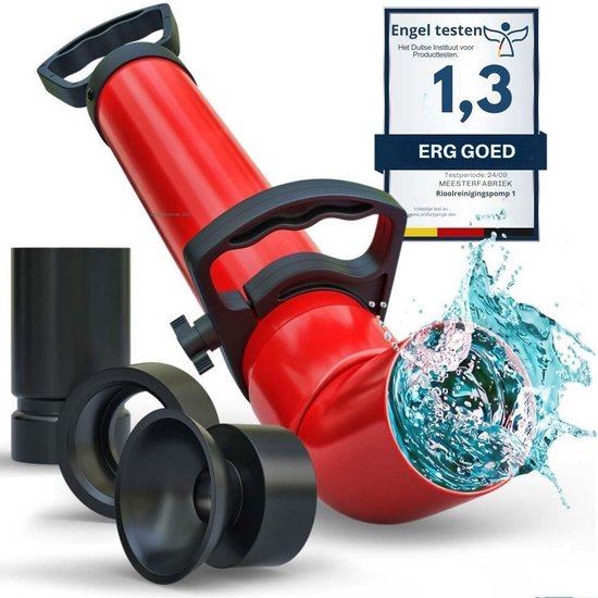 Rioolontstopper – Rioolreinigingsset - WC Ontstopper Met 3 Opzetstukken ...