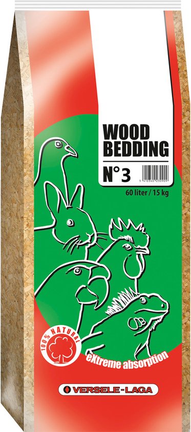 Versele-Laga Wood Bedding Beukenhout 3 mm 15 kg Gebroken | bol