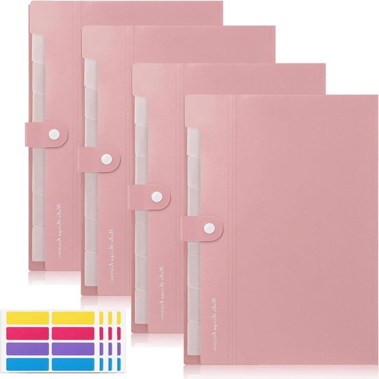 Documentenmap met vakken - A4 vakkenmap van kunststof - documentmap ...