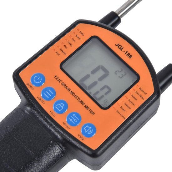 Digitale Vochtmeter Graan Tester - Draagbare Hooi Vochtmeter Voor ...