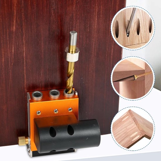 Goodivery ® Aluminium Hulpstuk voor Schuin Gat Boren met Drie Boortjes ...