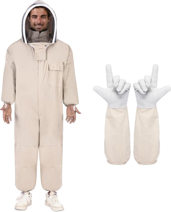 Bijenteeltpak voor dames en heren, imkerpak met bijenteelthandschoenen ...