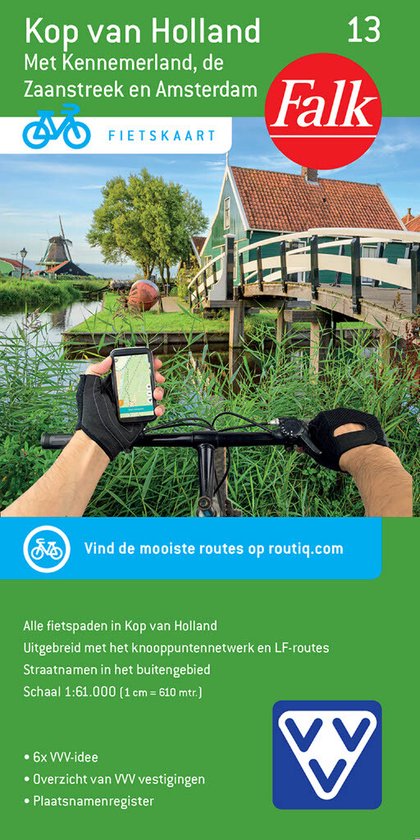 Falkplan fietskaart - Fietskaart 13. Kop van Holland | 9789028705661 ...