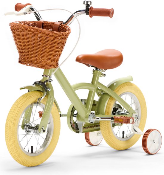 Generation Classic Kinderfiets 12 inch - Olijfgroen - Fiets voor ...