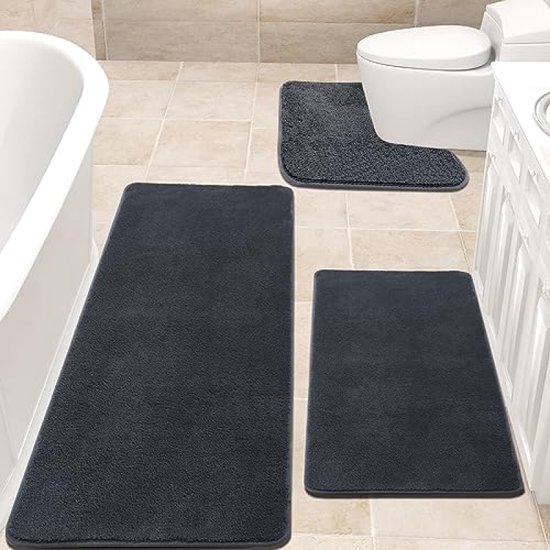 Extra grote badmat 150 x 60 cm microvezel badmatten voor badkamer ...