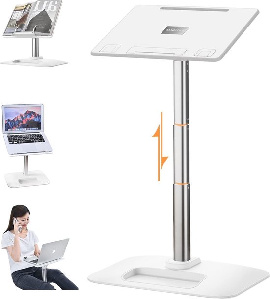In hoogte verstelbare laptopstandaard - ergonomische houder voor bureau ...