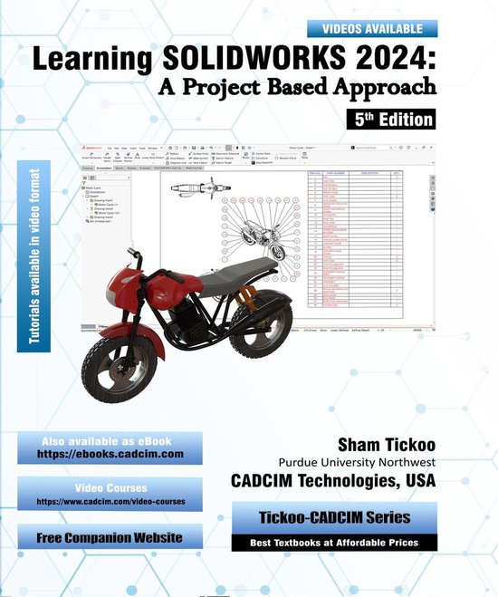 Learning SOLIDWORKS 2024: A Project Based Approach, 5th Edition (ebook), Sham Tickoo |... | bol