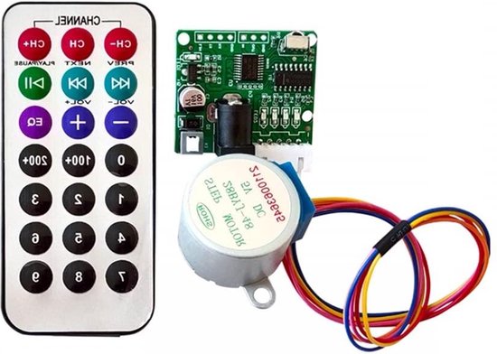 Contrôleur Drive de moteur pas à pas DC 5 V Télécommande infrarouge ULN2003 Plaque... | bol