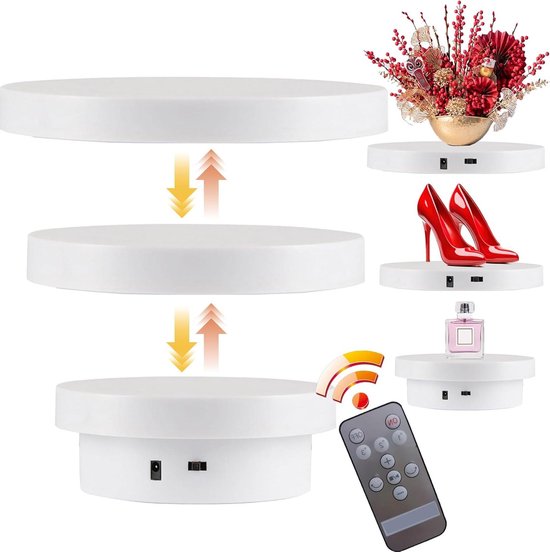 3 in 1 Elektrische Roterende Draaitafel voor fotografie - 360 graden - Gemotoriseerde... | bol