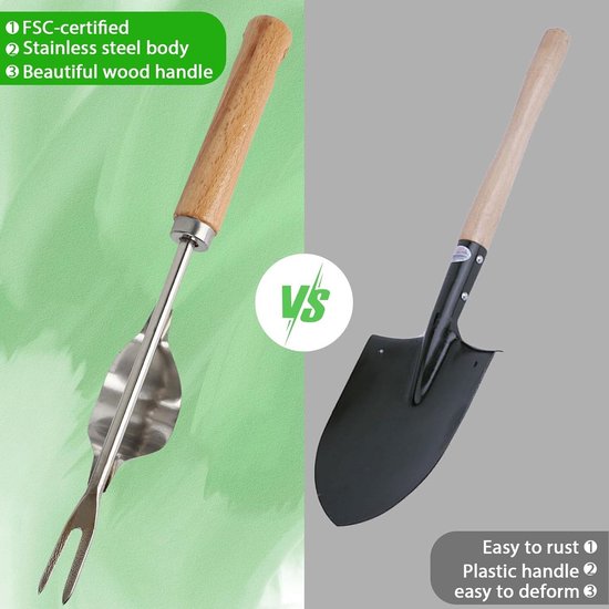 Stainless Steel Weed Topper Hand Probe Device with Wooden Handle ...