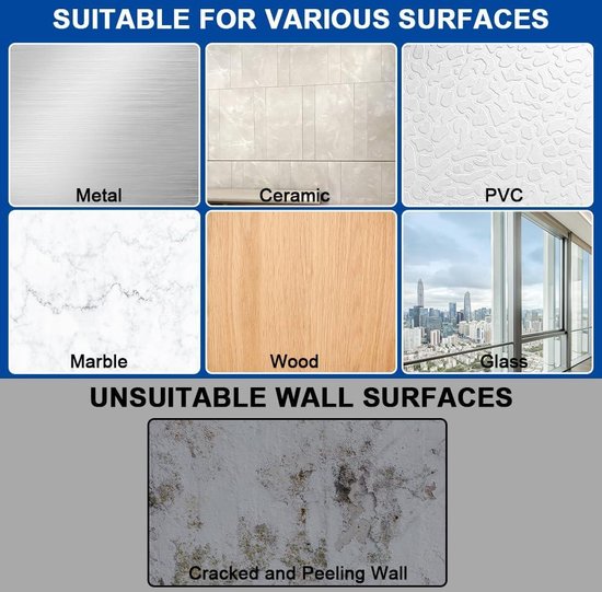 Deurstopper muur 2 stuks zelfklevend- rubberen stopper- roestvrij staal ...