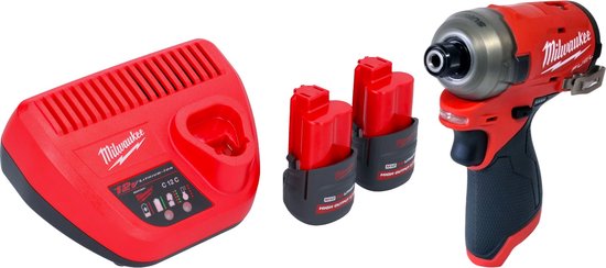 Milwaukee M12 FQID-252 accu-slagmoersleutel 12 V 50 Nm 1/4" borstelloos ...