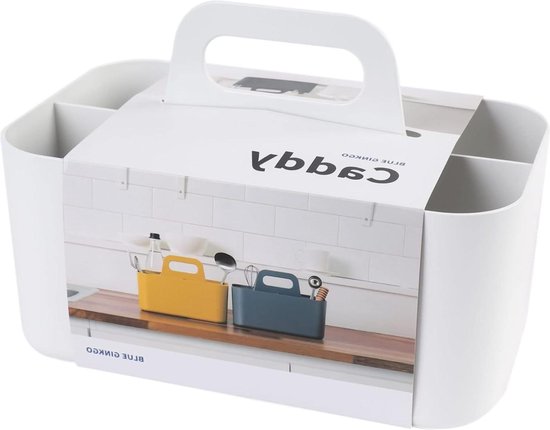 Multifunctionele stapelbare kunststof caddy met handvat ...
