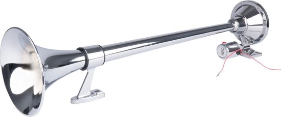 Claxon toeter - 640 mm - chrome - 120 decibel - luchthoorn | bol