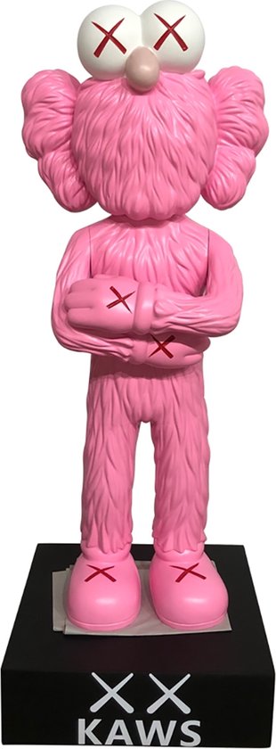 OHNO - Home Decor - Fiberglass Sculptuur KAWS Fashion Puppet - Roze | bol