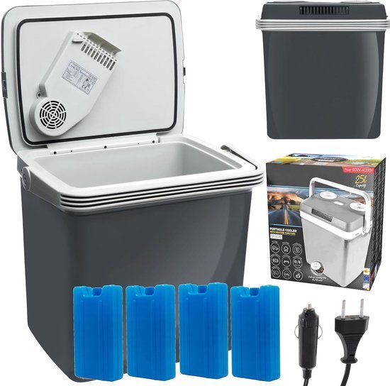 PolkaHome Koelbox elektrisch 12v 230 volt - Koelbox auto - Koelbox 12v ...