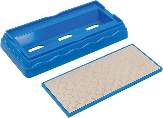 Dubbelzijdige diamantbank van steen - Pantone Blue 300c - transparante ...