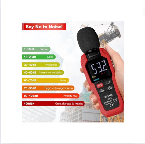 Decibelmeter - Geluidsmeter - Db Meter - Digitaal - Geluidssterkte ...