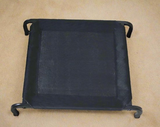 Hondenstretcher - ergonomisch hondenbed - zwart - metalen frame - L ...