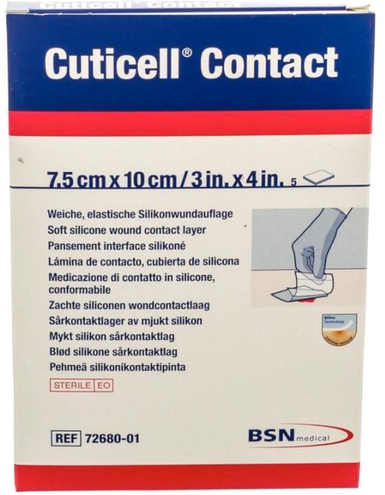 Cuticell Contact - Siliconen wondverband voor acute en chronische ...
