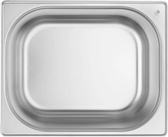 HENDI GN-container 1/2 – lichtgewicht roestvrij staal – 12,5L – stapelbaar –... | bol