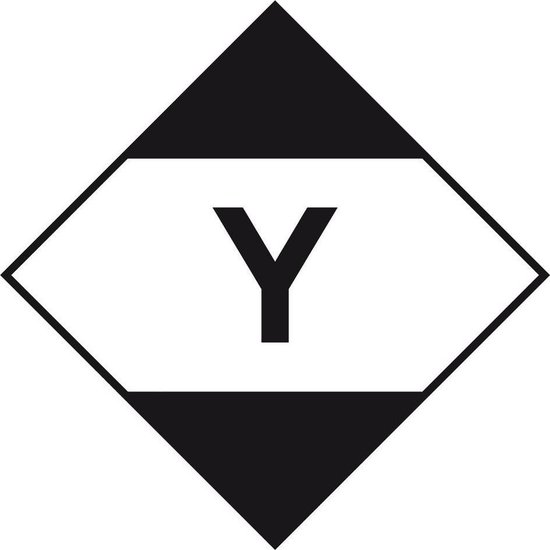 ADR sticker beperkte hoeveelheden met tekst 150 x 150 mm | bol