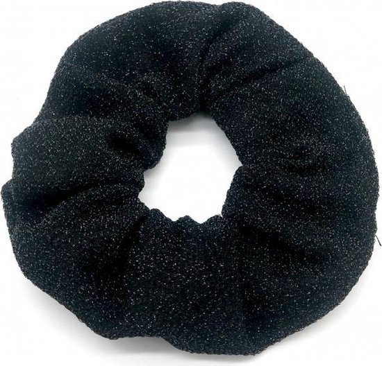 Scrunchie Haarelastiek Glitter Zwart | bol.com