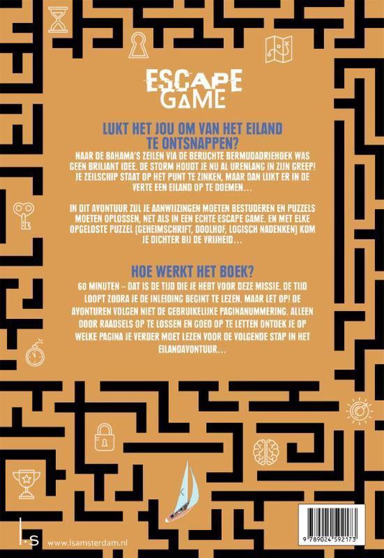 Escape game - Gestrand op Bermuda, Guillaume Natas | 9789024592173 ...