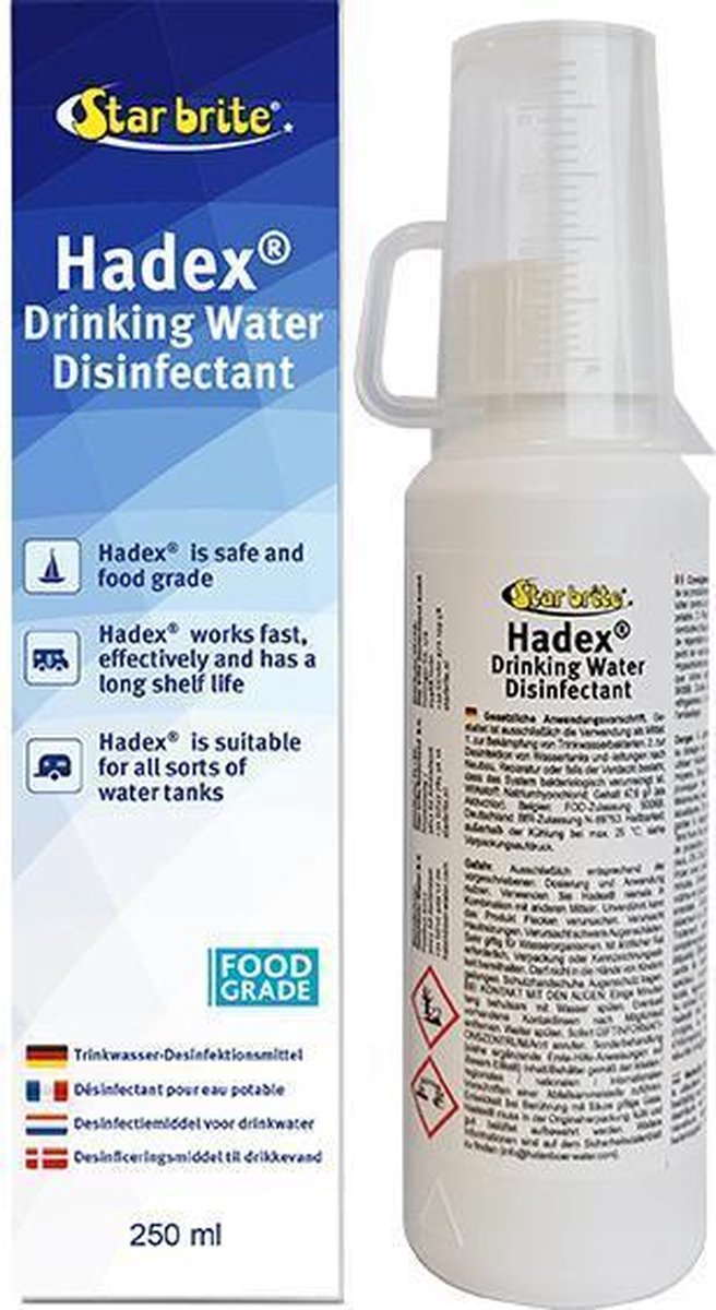 Hadex® Drinkwater Desinfectiemiddel - 250ml | bol