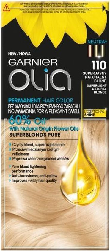 Garnier - Olia Hair Dye 110 Super Light Natural Blonde | bol