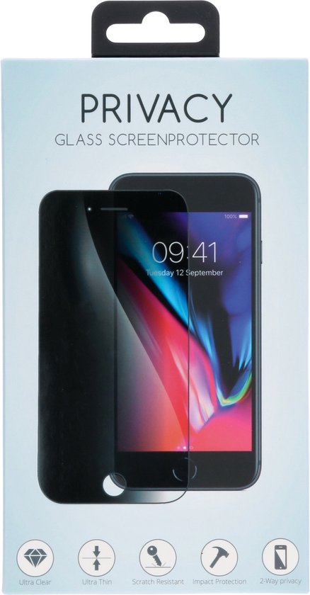 Selencia Screenprotector Geschikt voor iPhone SE (2022) / SE (2020) Privacy Tempered... | bol
