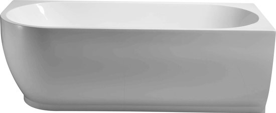 Saqu Ligbad Hoek Recht Acryl 180x80cm Wit | bol.com