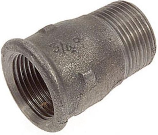 Nefit Ind Nr529A soknippel met binnen en buitendraad 1 zwart | bol.com