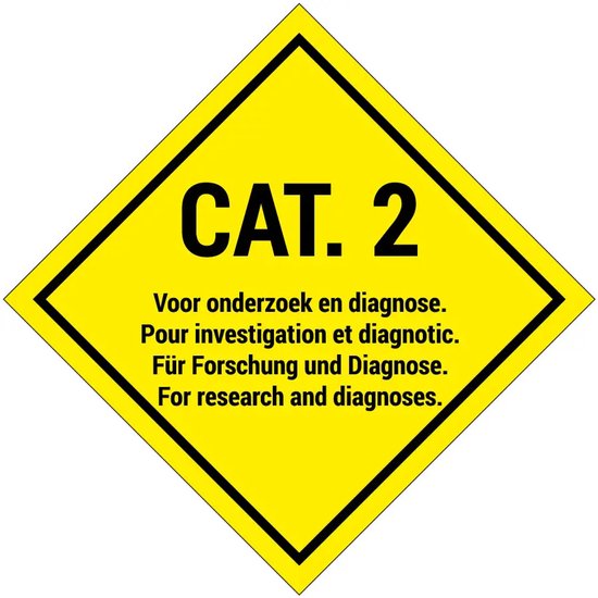 Categorie 2 onderzoek en diagnoses stickers op rol - 20 x 20 cm - 106 ...
