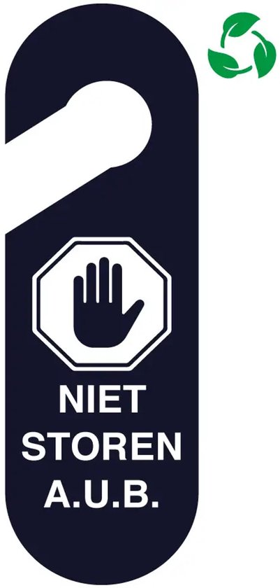 Niet storen aub deurhanger - circulair sign again materiaal - 30 x 10 ...