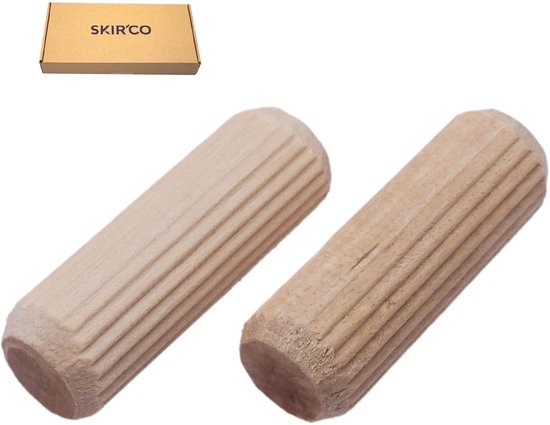 Houten deuvels 12x35mm gegroefd - 50 stuks | bol