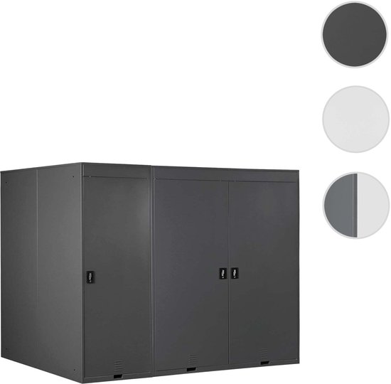 3-persoons fietsgarage MCW-H66, fietskist gereedschapshok ...